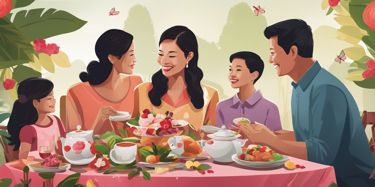 Singaporean Mothers Day Tableware Decor And Menu For A Memorable